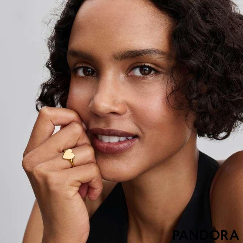 Inel cu inimă și opțiune de gravare | Site-ul oficial al bijuteriilor ...