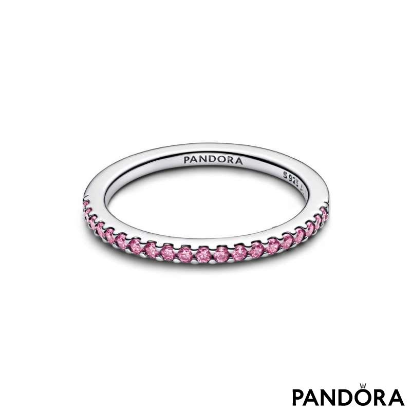 Inel bandă strălucitoare roz | Site-ul oficial al bijuteriilor ...