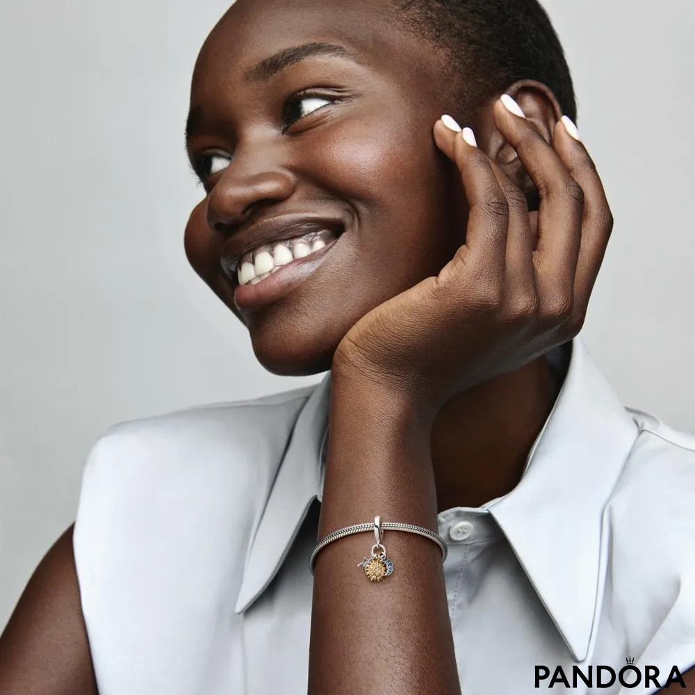 Talisman de tip pandantiv triplu în stil celest în două nuanțe | Site ...